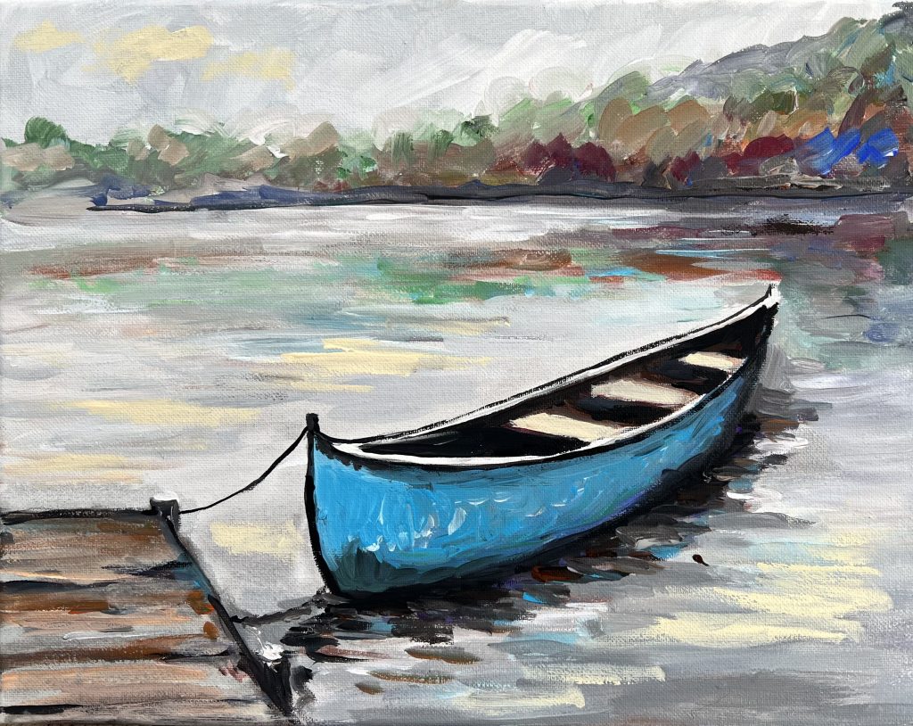 Canoe in Country Calm Paint Night | Greene County Makers